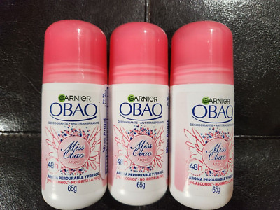 3 OBAO GARNIER ANTIPERSPIRANT MISS OBAO ANGEL NO ALCOHOL FRESH 2.3 OZ ...
