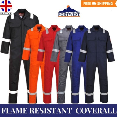 Portwest Bizweld Coverall Flame Resistant Welding Boilersuit Overall ...