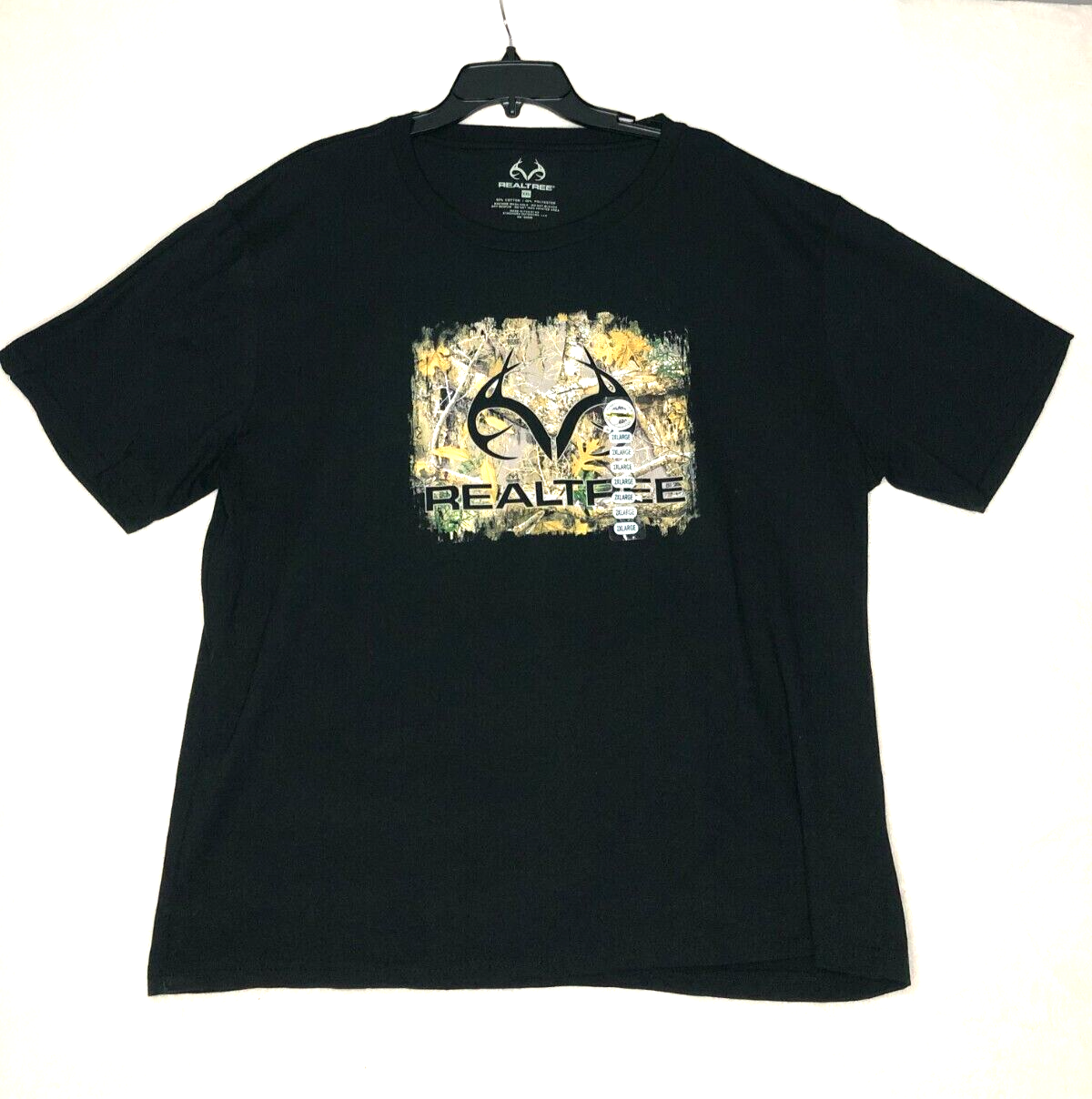 Realtree Men's Short Sleeve Black Graphic T-Shirt New with Tags Size ...