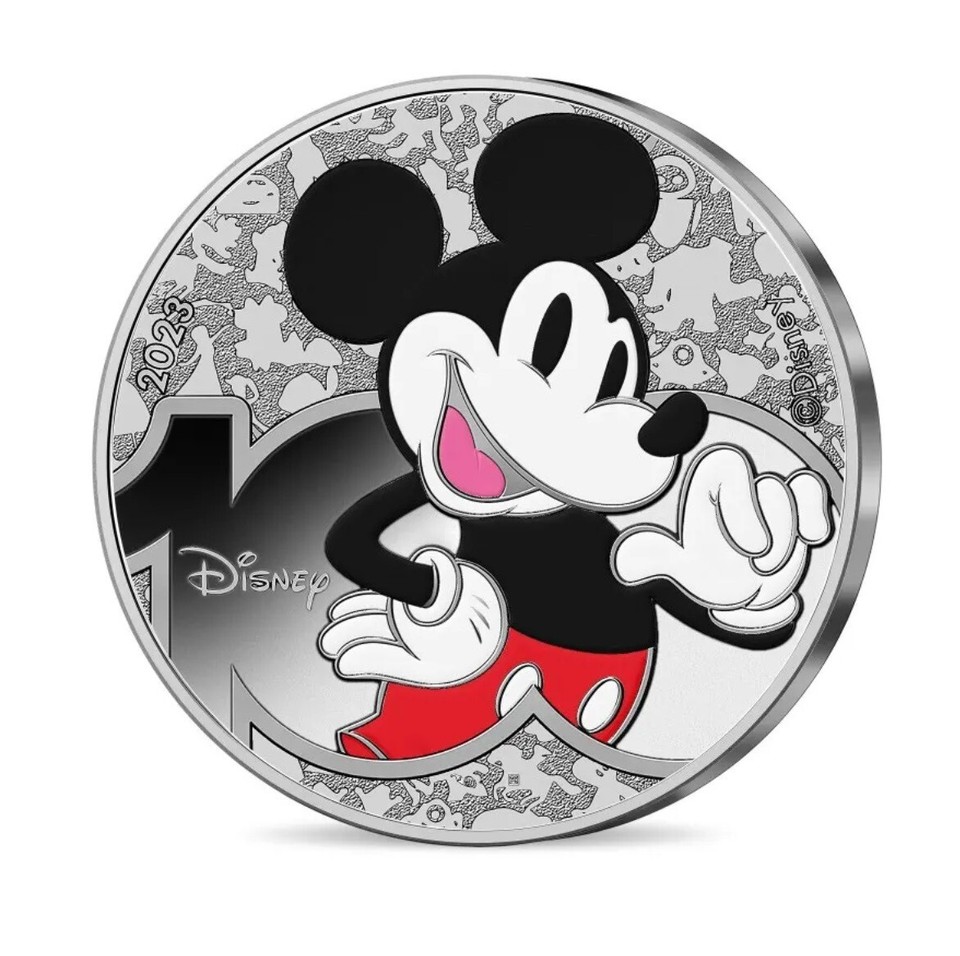 Mickey mouse silver coin-Disney 100th Anniversary Limited Collector ...