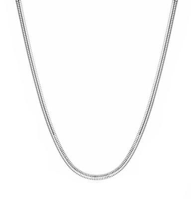Silver Stainless Steel Serpent Necklace Chain 1.5mm Width - SERPENT ...