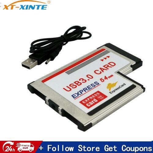 2 Dual Ports USB 3.0 HUB Express Card ExpressCard 54mm Adapter for ...