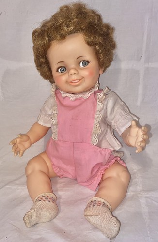 Ideal 16" Baby Giggles Vintage Doll Flirty Eyes 1968 No Giggle | eBay
