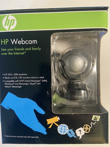 Web Cam HP EW192AA Computer Laptops Clip Skype IM Camera USB New Open ...