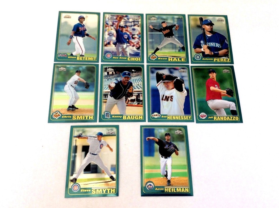 2001 Bowman rookie,Chrome,refractor,xfactor Baseball lot of (29 ...