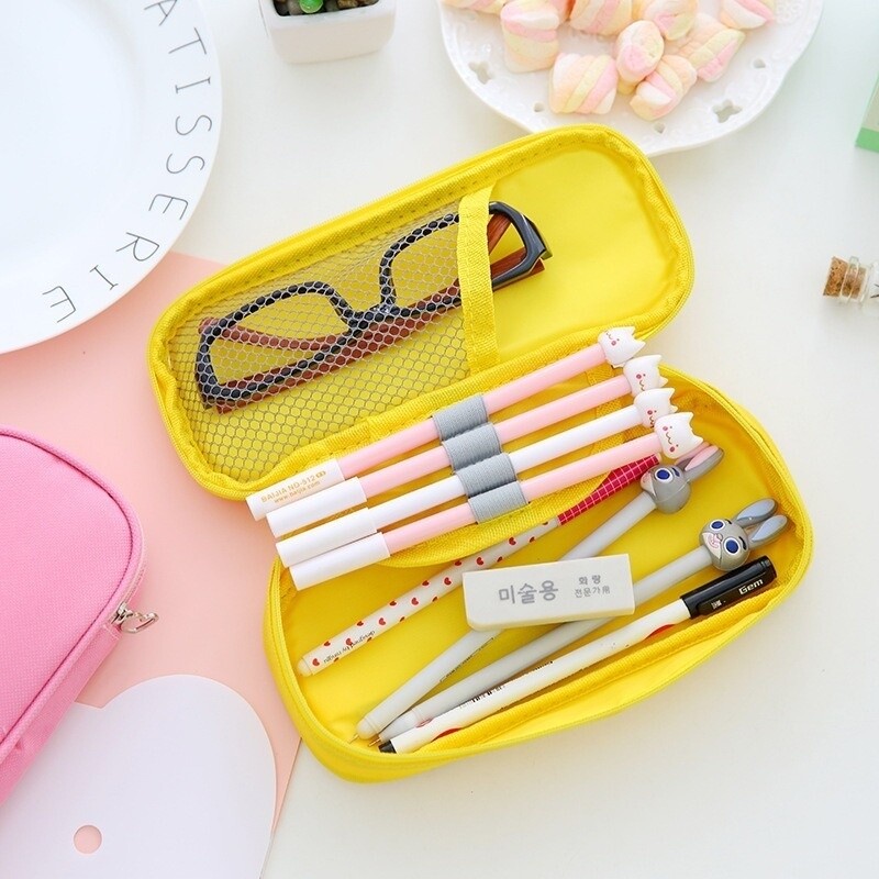 Cute Pencil Case Pen Box School Stationery Cosmetic Bag Large Capacity ...