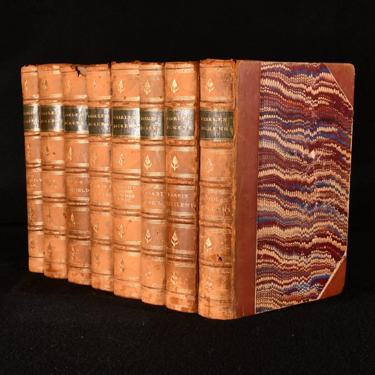 c1890 15vol The Works Of Charles Dickens Charles Dickens Signature ...