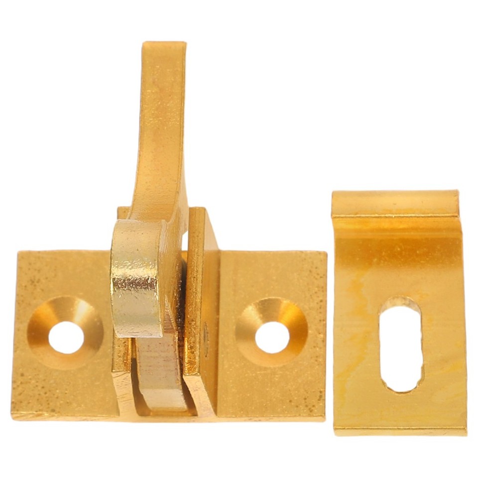 Brass Window Safety Lock Retro Automatic Buckle Cabinet Door Latch ...