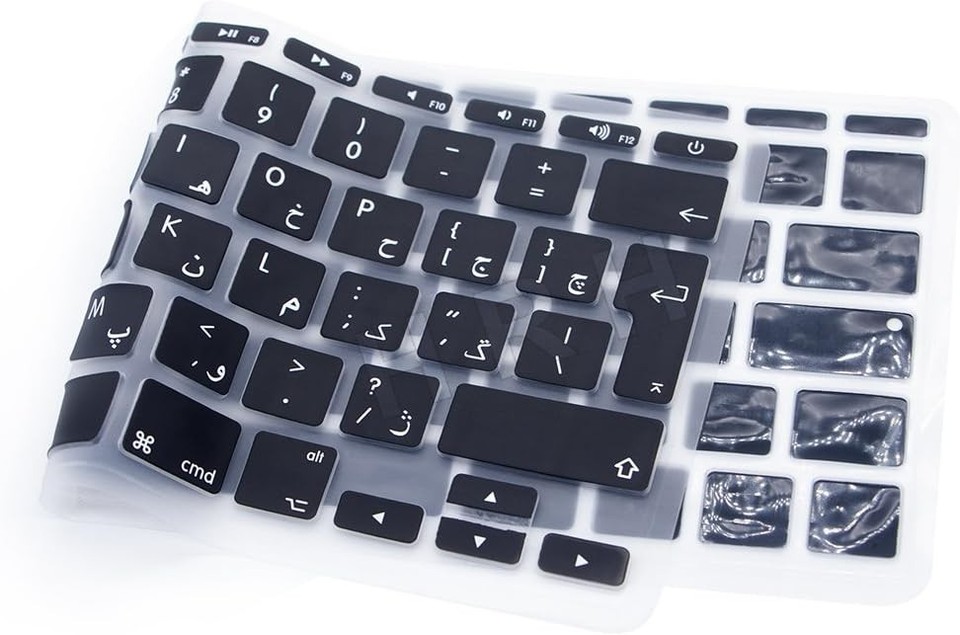 Arabic QWERTY ISO Keyboard Cover for Macbook 11"11.6 Inch A1465 A1370 ...