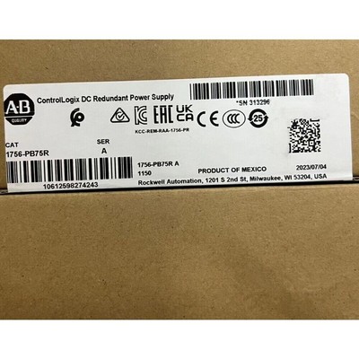 Allen-Bradley 1756-PB75R ControlLogix DC Redundant Power Supply UPS ...
