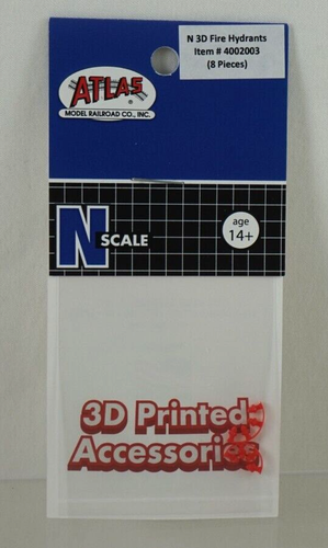 NOS Atlas (8 Pieces) FIRE HYDRANTS N Scale Accessories - 4002003 | eBay