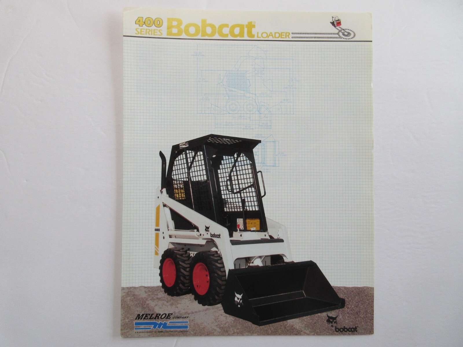 Bobcat 440B & 443 Skid Steer Loader Brochure 4 Page | eBay