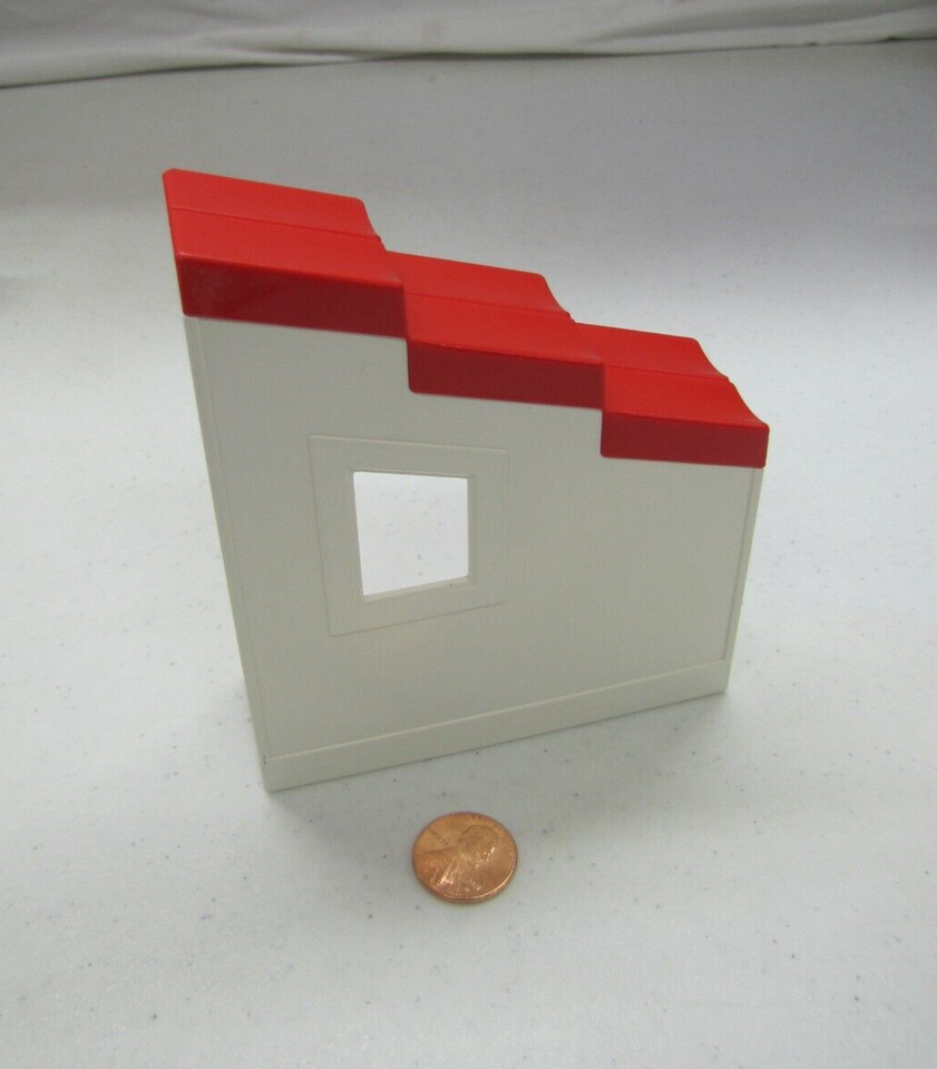 Vintage Lego Duplo White Red Shingle Roof Block Brick Christmas House ...