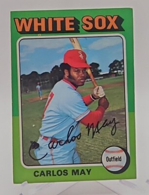 1975 Topps Baseball #480 Carlos May Vintage White Sox Trading Card | eBay