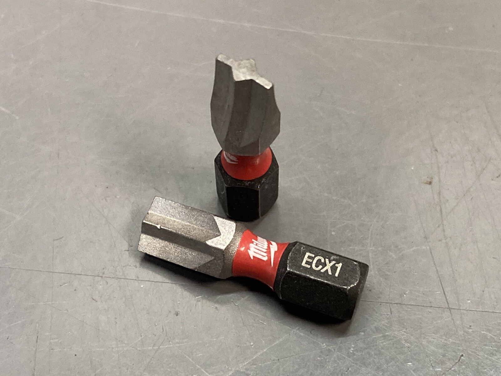 2pc Milwaukee Shockwave Impact Ecx #1 Insert Bits Best For Electrician ...