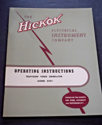 Manuals & Books - Vintage Hickok