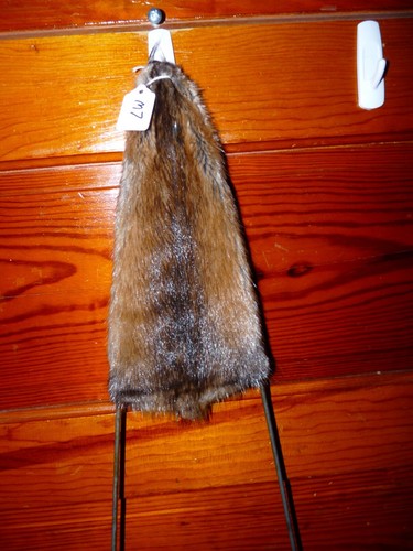 BEAUTIFUL tanned MUSKRAT fur pelt skin taxidermy TROOPER HAT FLY TYING ...