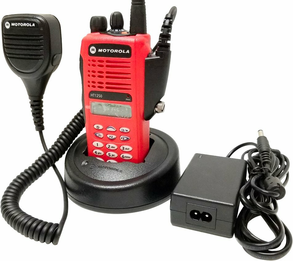 Motorola HT1250 VHF Two Way Radio 136-174 MHz MDC Full Keypad ...
