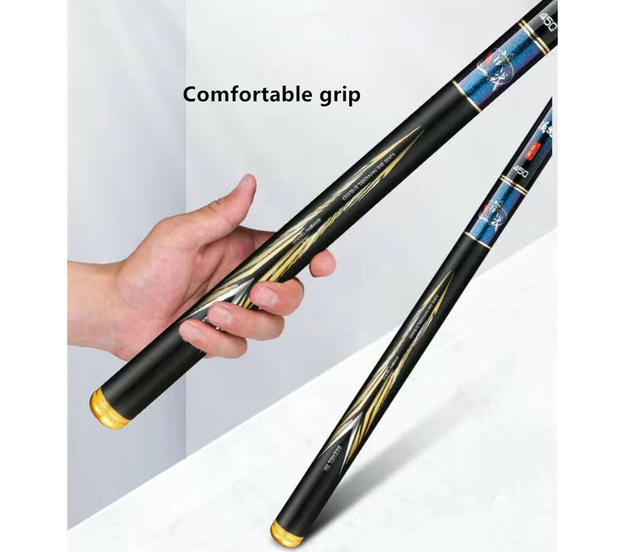 3.6M -10M Carbon Fiber Fishing Rod Telescopic Ultra-light Hard Pole ...