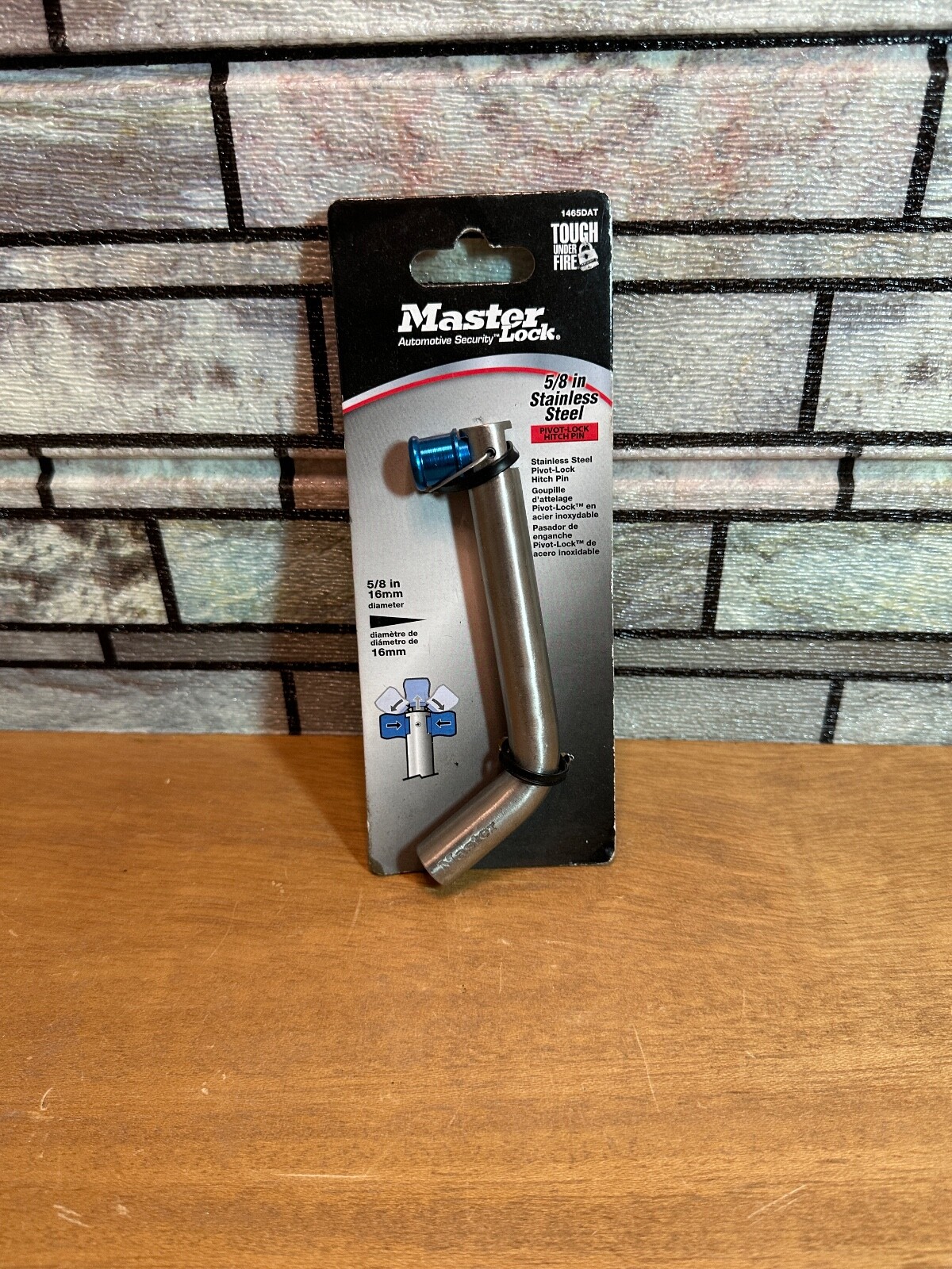 Master Lock Pivot Lock Hitch Pin 5/8" 16mm Trailer Pin 1465DAT, Same ...