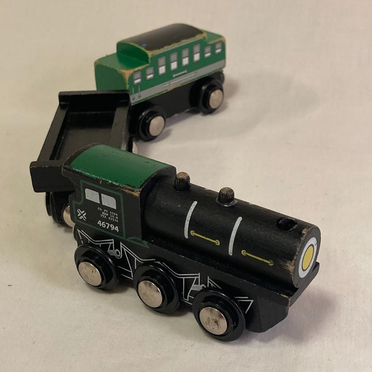 Imaginarium wooden railway Black steam Train engine #2 Train se 海外 即決 ...