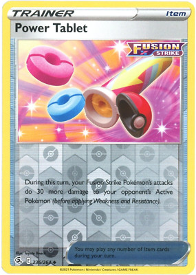 Power Tablet (Reverse Holo) - Fusion Strike - Pokemon | eBay