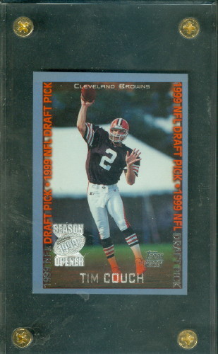 TIM COUCH Cleveland Browns 1999 Topps Rookie Card ~Draft Pick In ...