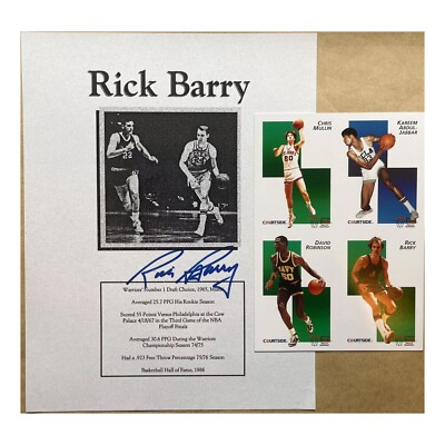 Rick Barry Autograph Printed Paper - Bonus: 1992 Uncut Promo Sports ...