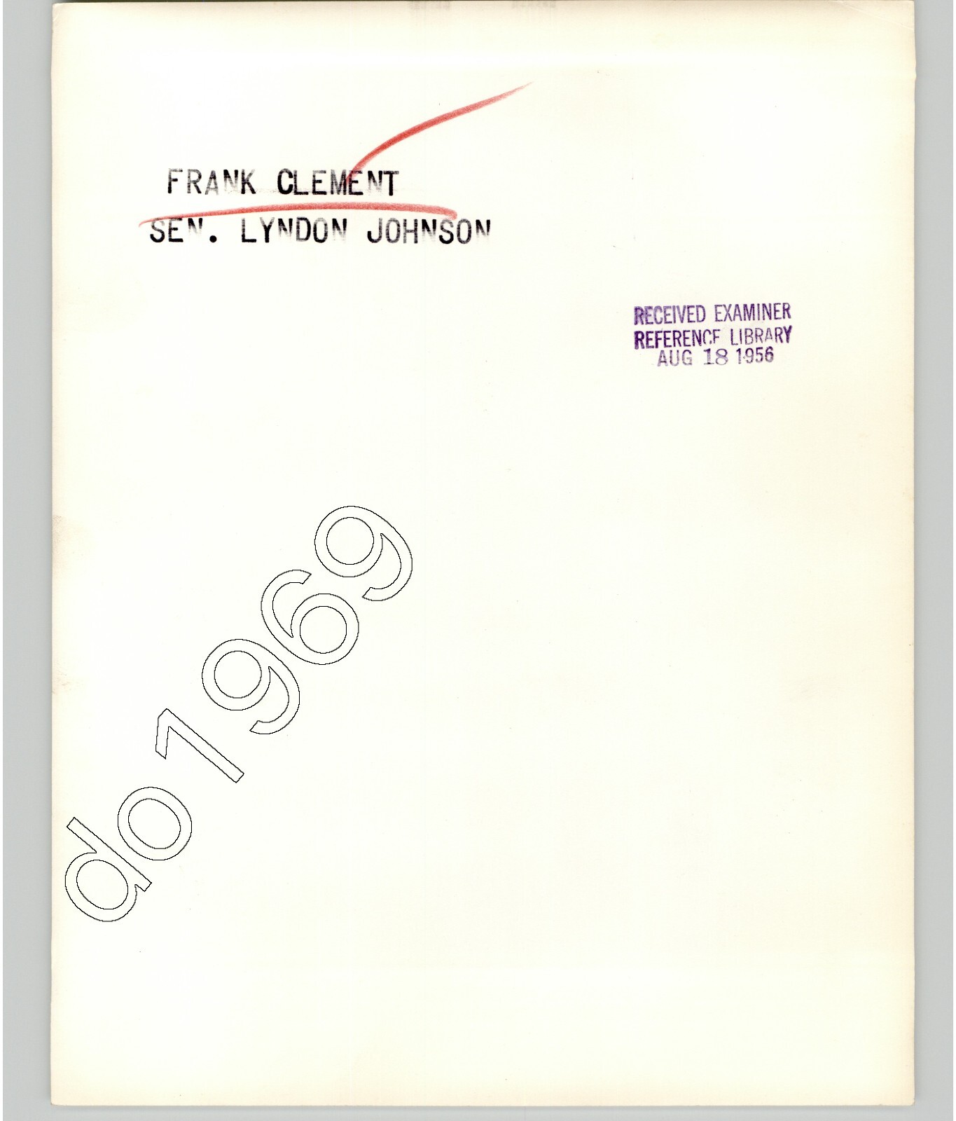 Tennessee Keynoter FRANK CLEMENT Speaks w/ Sen LYNDON JOHNSON 1956 ...