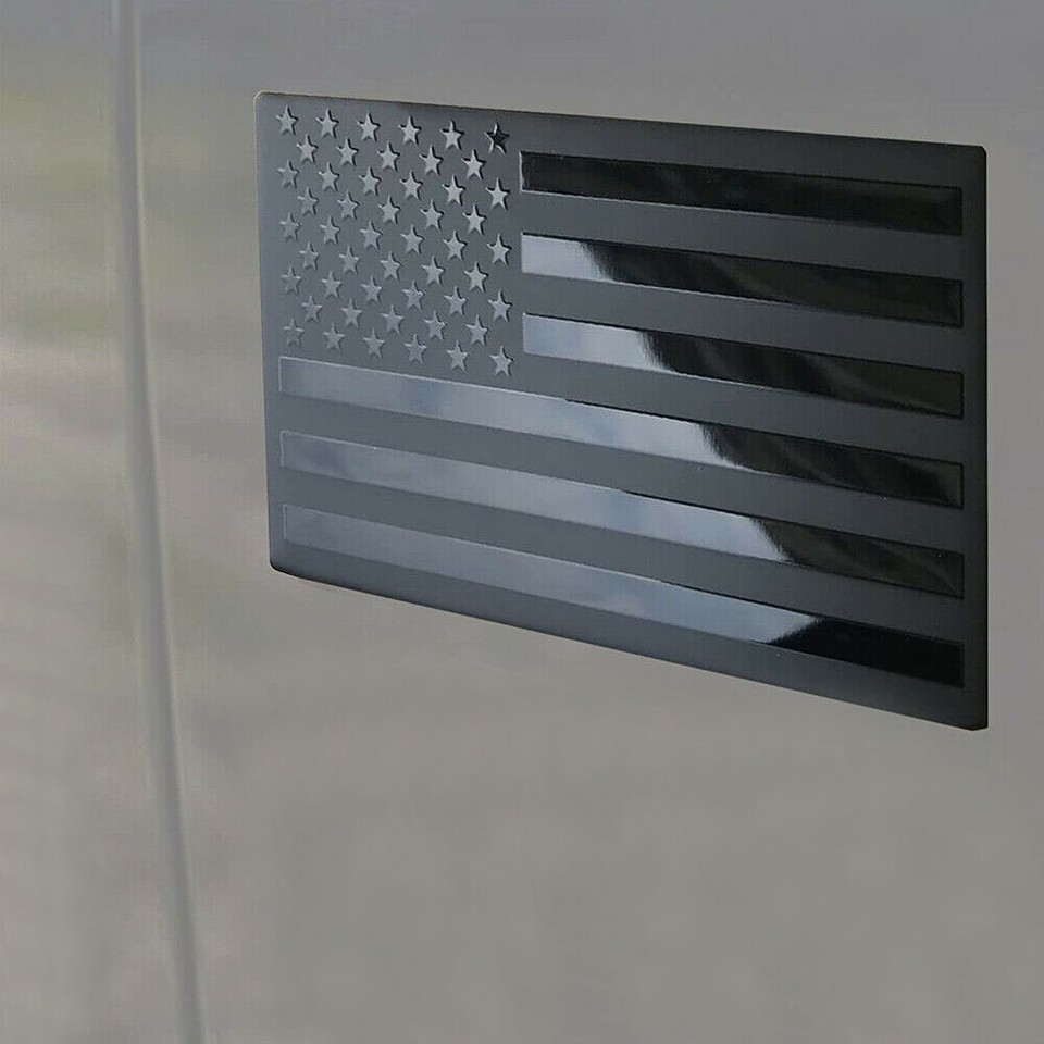 2x American US Flag Metal Car Emblem Badge Decal Stickers Exterior ...