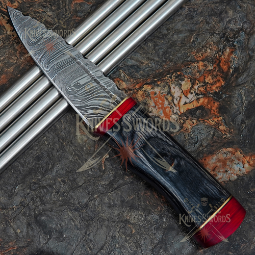 Celtic Scottish - 8" Hunting Genuine Damascus Sgian Skean Dubh Dirk ...
