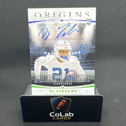 2025 Panini Origins DJ Giddens Proving Ground Signatures /199 RC Auto ...