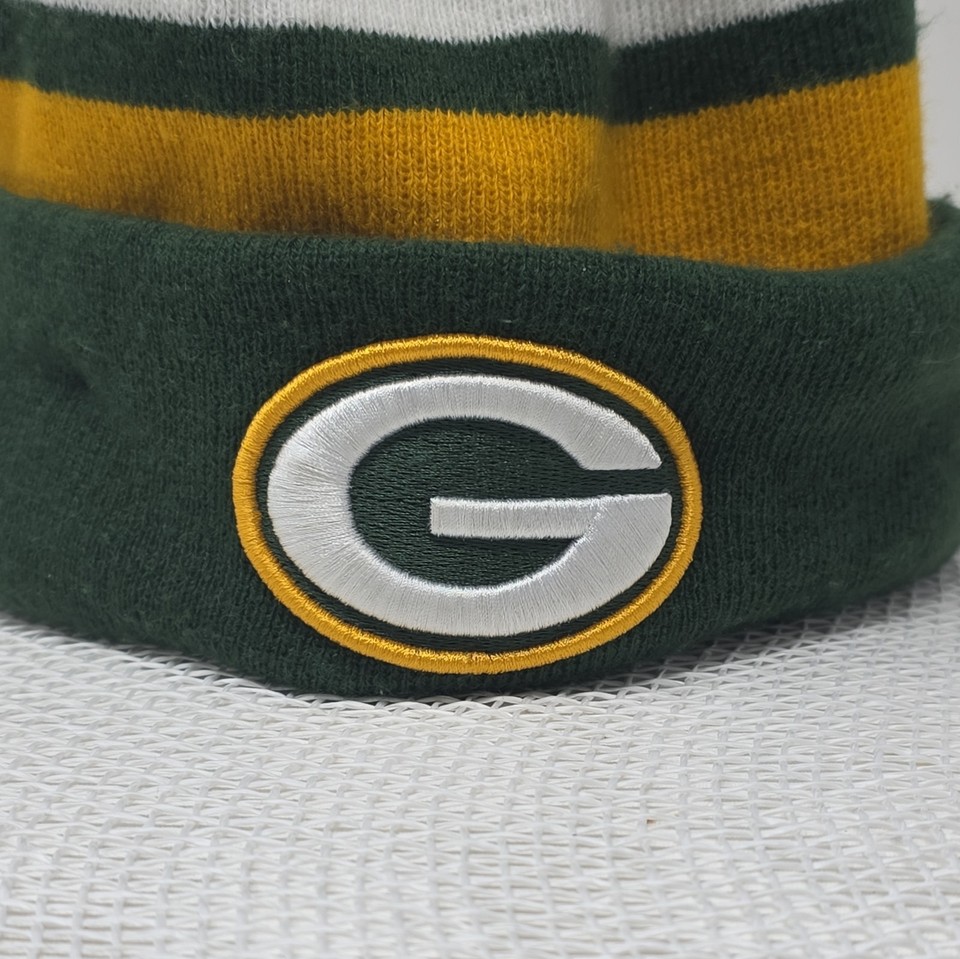 Green Bay Packers NFL Team Apparel Hat Stocking Cap W Pom Pom | eBay