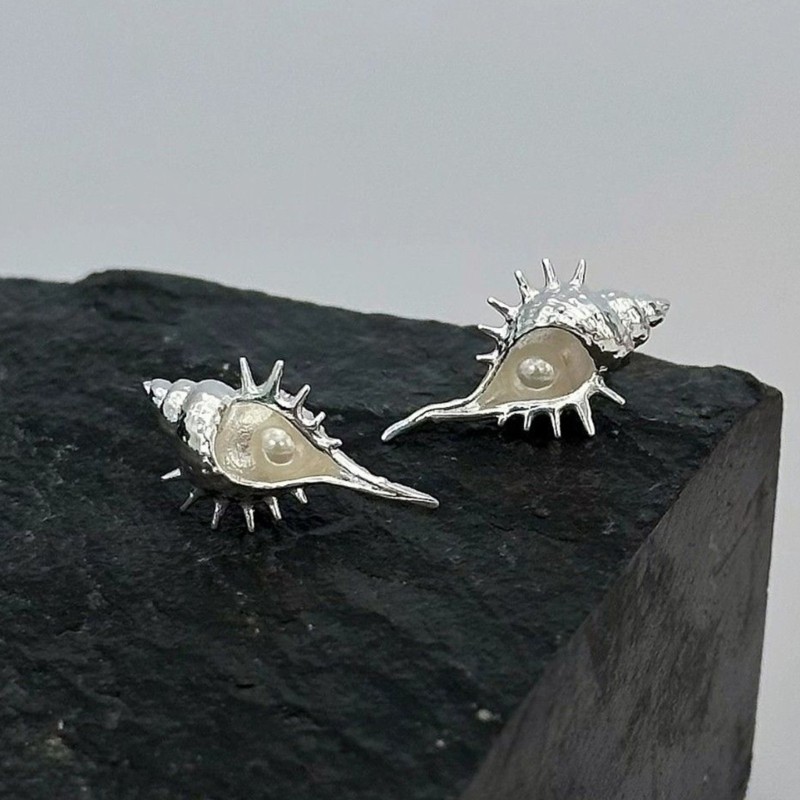 Conch Earrings Stylish Ear Jewelry Conch Ear Studs Ear Accessories ...