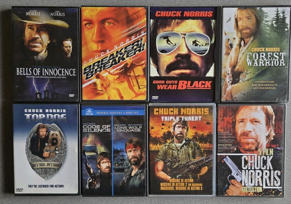 8 DVD Lot - Chuck Norris 15 Film Collection (Mh26) | eBay