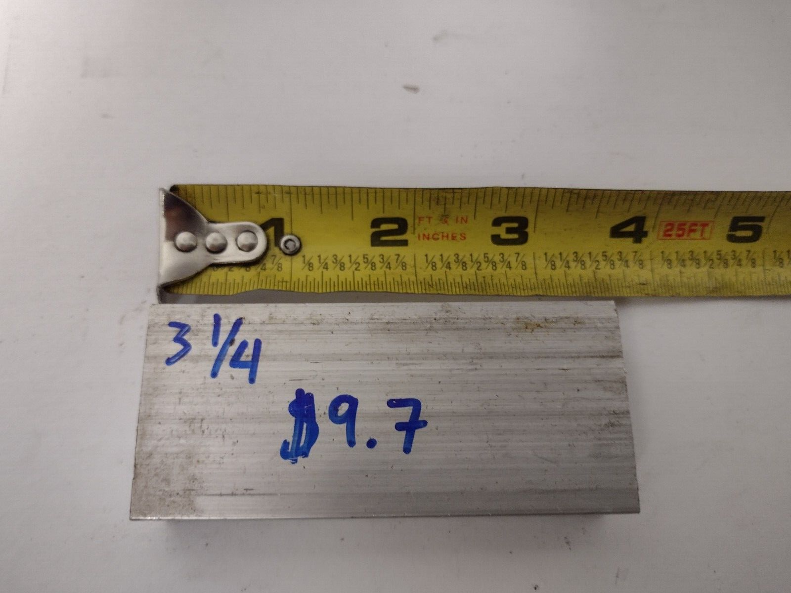 3/4" X 1-1/2" ALUMINUM 6061, 3-1/4" long T6511 Extruded Mill Bar Stock ...