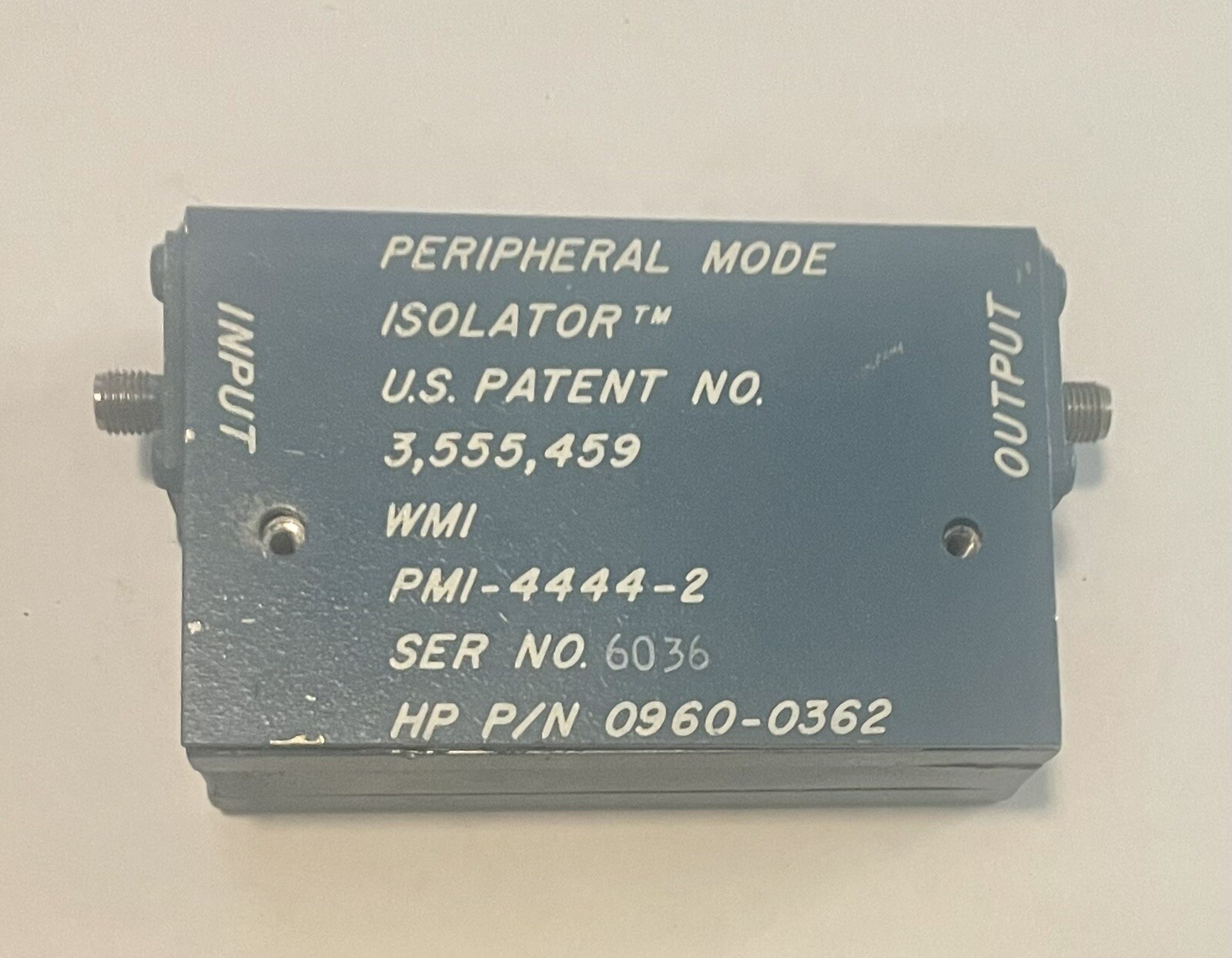 Peripheral Mode Isolator PMI-4444-2 HP Part 0960-0362 SMA | eBay