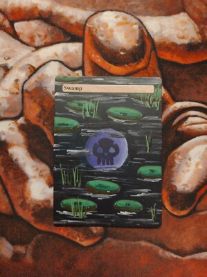 Magic the Gathering Swamp #18 Hand Painted Unique Custom MTG Alter | eBay
