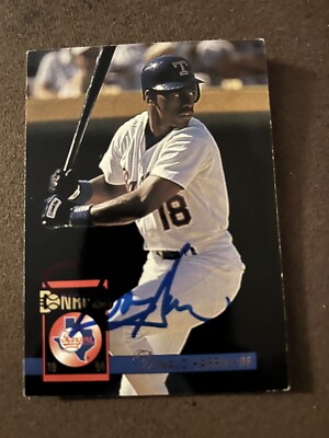 Donald Harris - Texas Rangers 1994 Donruss AUTOGRAPHED | eBay
