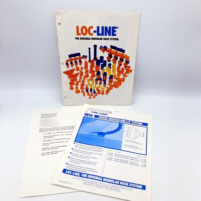 1991 Loc-Line Modular Hose System Catalog LOT Brochure Price List ...
