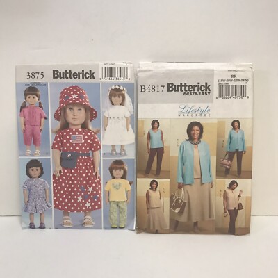 Lot Of Butterick B4817 For Women’s,3875 For Dolls Sewing Patterns | eBay