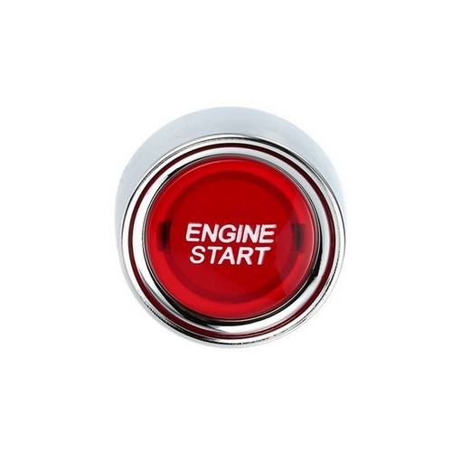 12V 50A 22mm Push Button Red LED Light Engine Start Momentary Metal ...