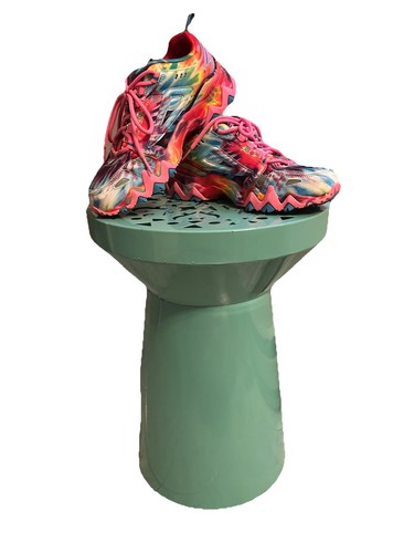 Women's Fila Leather Rainbow Colored/Pink Platform Size 8 Sneaker ...