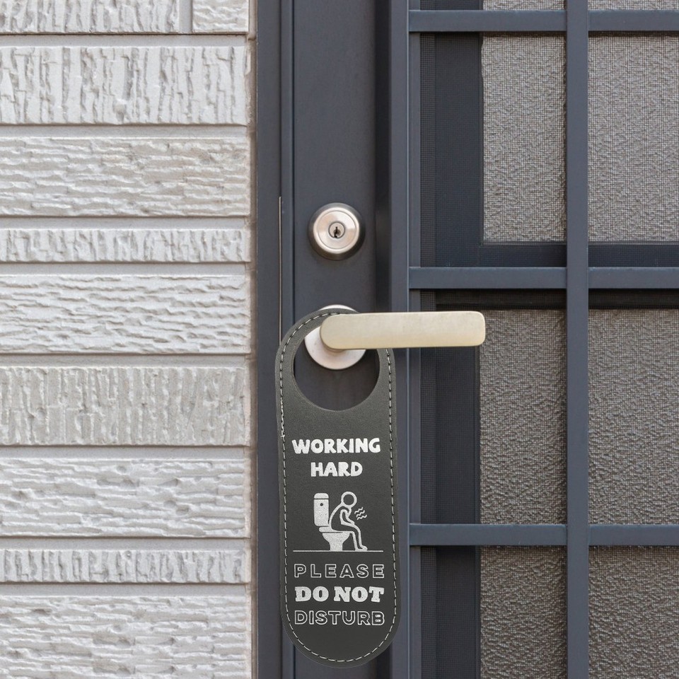 Bathroom Signs Toilet Do Not Disturb Double-sided Door Handle Hanging ...