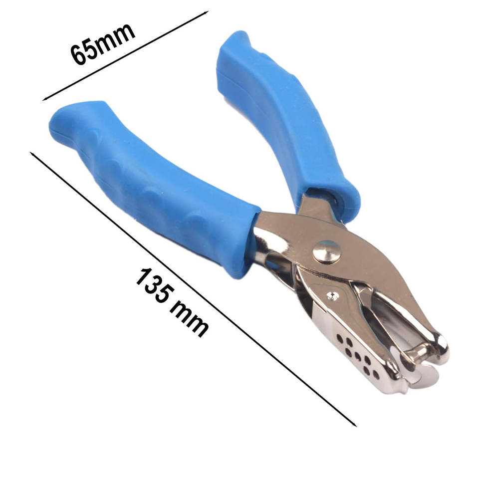 1/4 Inch Single Hole Punch Metal Handheld Small Paper Punch with Soft ...