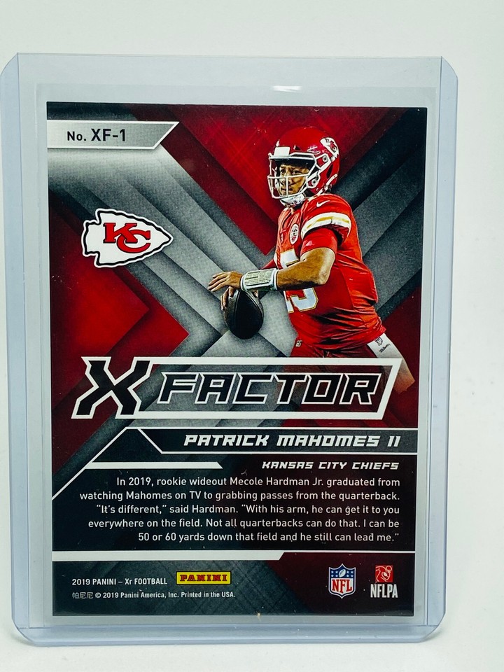 2019 Panini XR Patrick Mahomes II X Factor Blue #40/99 | eBay