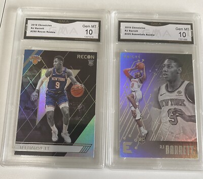 Set Of Two RJ Barrett Rookie Cards GMA Gem Mint 10’s. | eBay