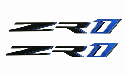 2x Fits C7 Corvette ZR1 Hood & Rear Bumper Emblem Badge GM 8446085 ...