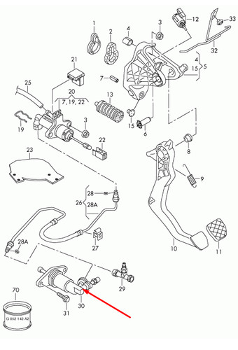 NEW VOLKSWAGEN POLO 6R CLUTCH SLAVE CYLINDER 6R0721261C | eBay