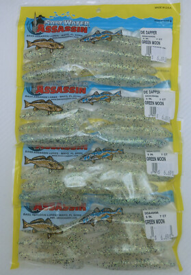 Salt Water Assassin Die Dapper 5" Green Moon 4 packs of 7 DDA40435 | eBay